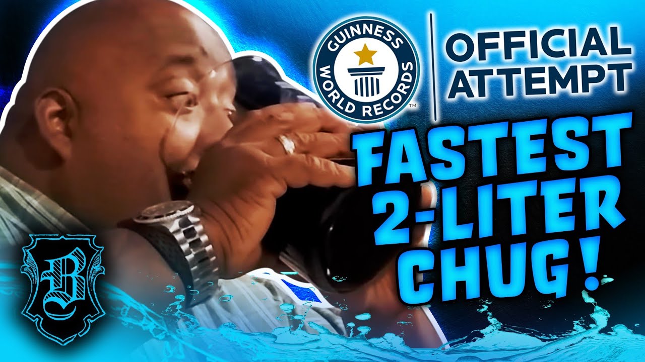 OFFICIAL GUINNESS RECORD ATTEMPT | Fastest Time To Drink 2 Liters Of ...