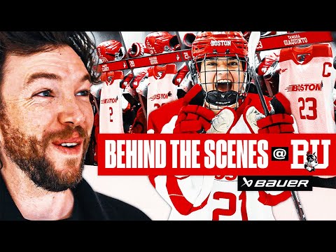 The NEWEST Locker Room in College Hockey | BU Women's Hockey x Team Bauer