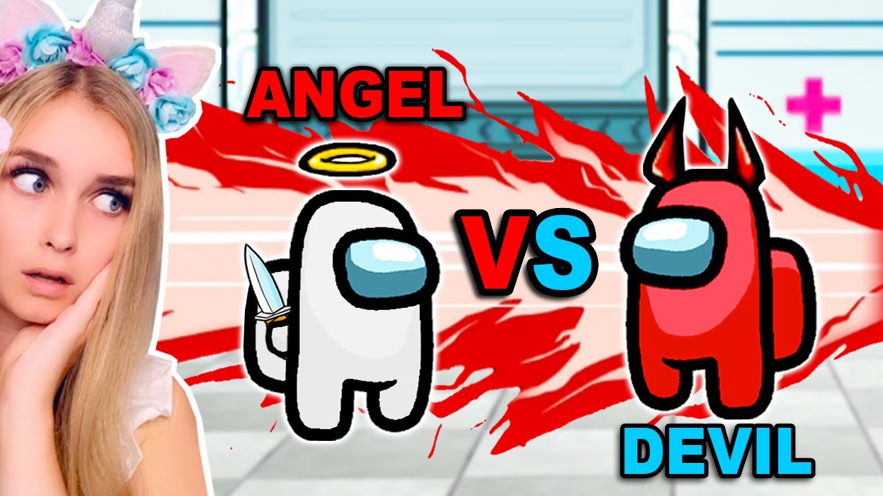 Angels Vs Devils In Among Us Roblox Youtube