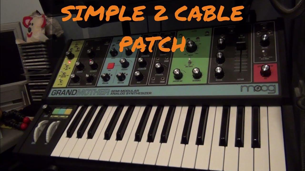 Moog Grandmother 2 cable patch tutorial. Info below. + sequenced jam - YouTube