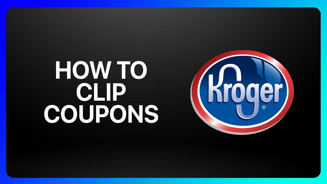How To Clip Coupons On Kroger Tutorial - YouTube