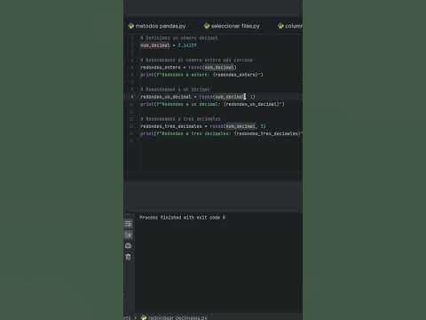 Python: Cómo Redondear Números al Entero y Decimal más Cercano ...