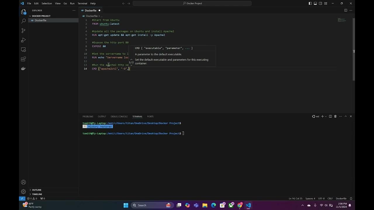 Dockerizing an Apache Web Server Tutorial - YouTube