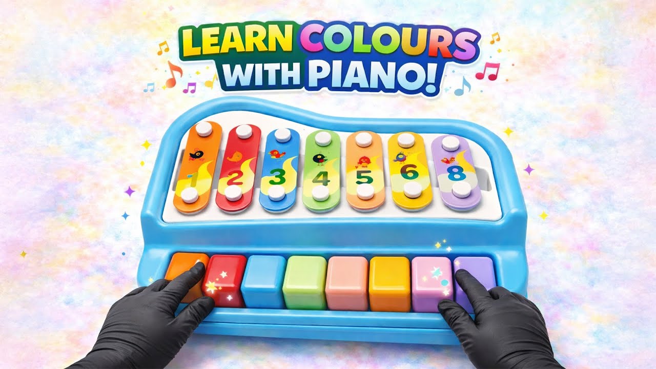 Learn Colors and Numbers | Piano Game🎨🧩 Fun Learning for Kids - YouTube
