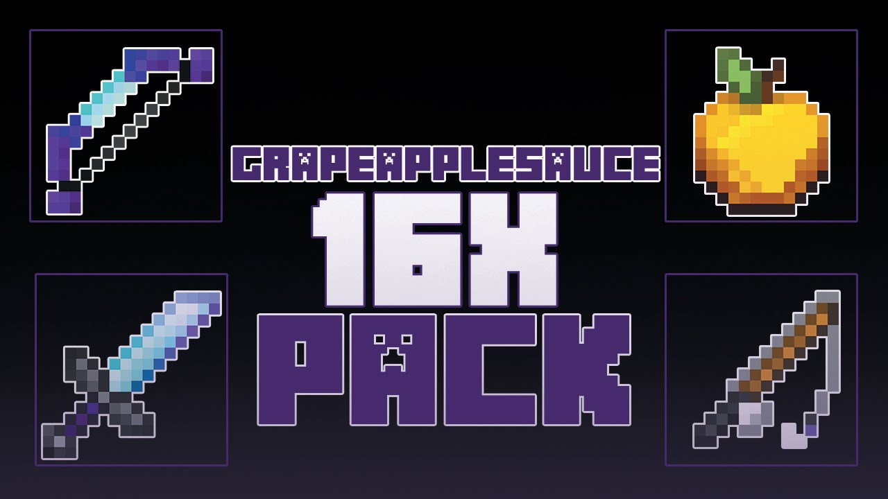 Grapeapplesauce Infinite 16x Pack - Minecraft PvP Texture Pack - YouTube