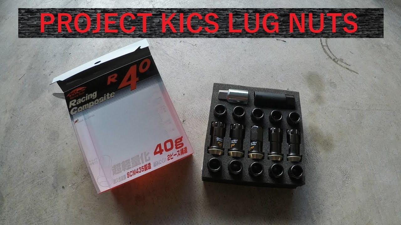 2017 WRX Project Kics R40 Lug Nuts Unboxing (Black Chrome) - YouTube