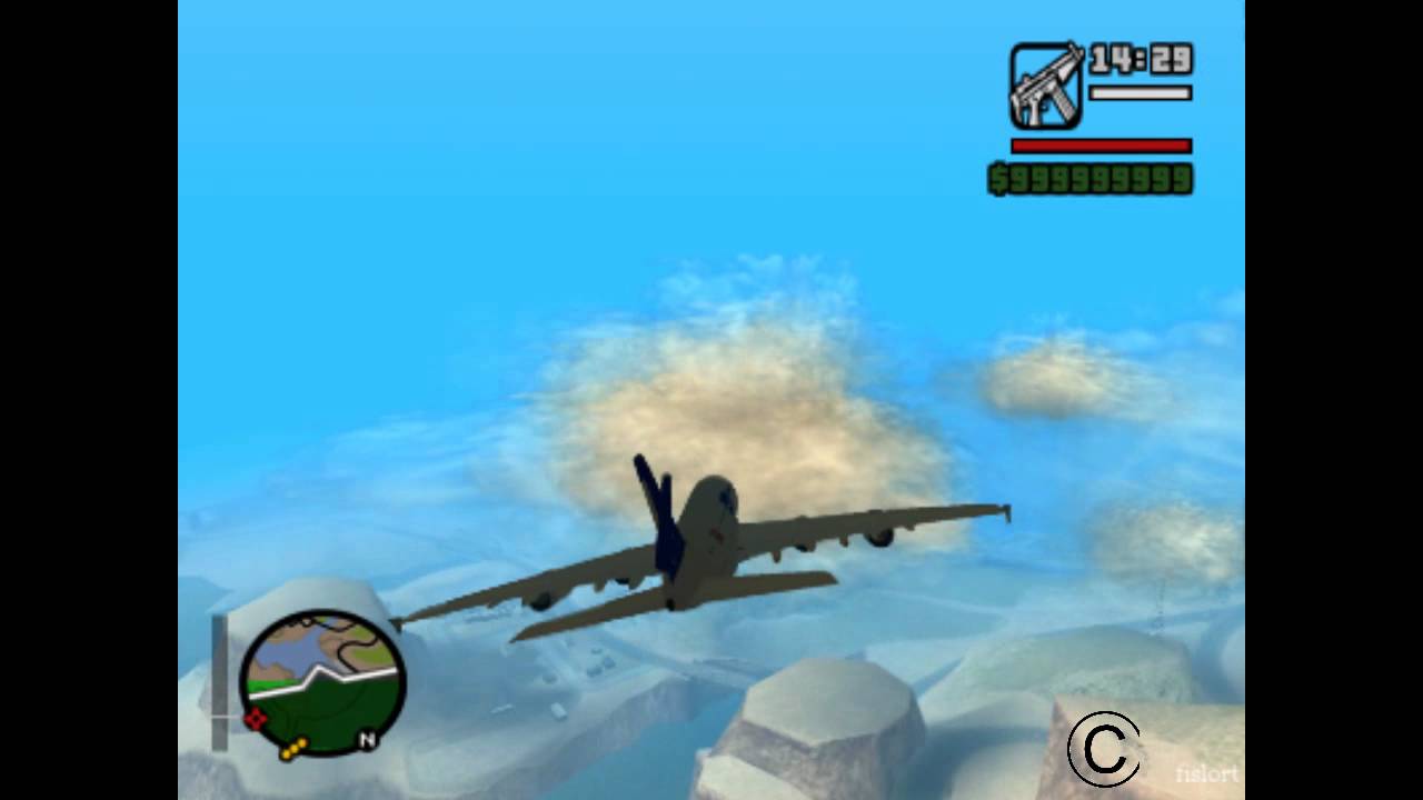 GTA San Andreas Plane mod- Airbus SAS - YouTube