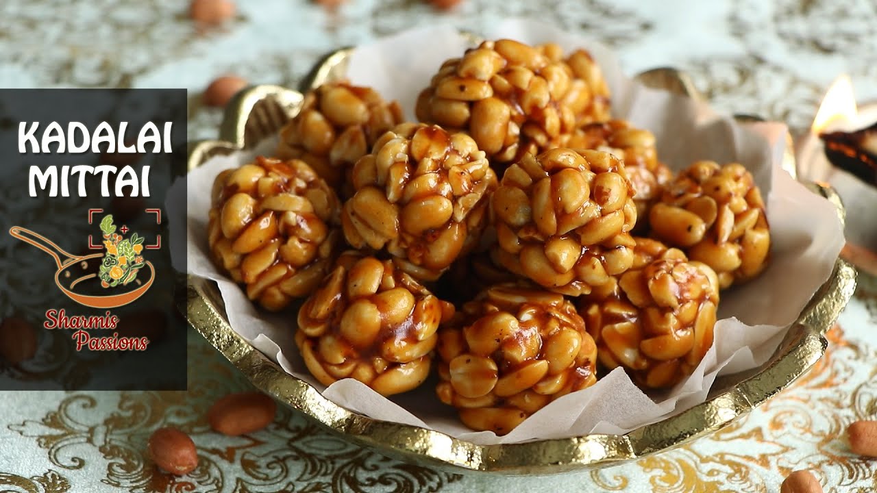Kadalai Mittai Recipe | Kadalai Urundai Recipe | Peanut Candy Recipe ...