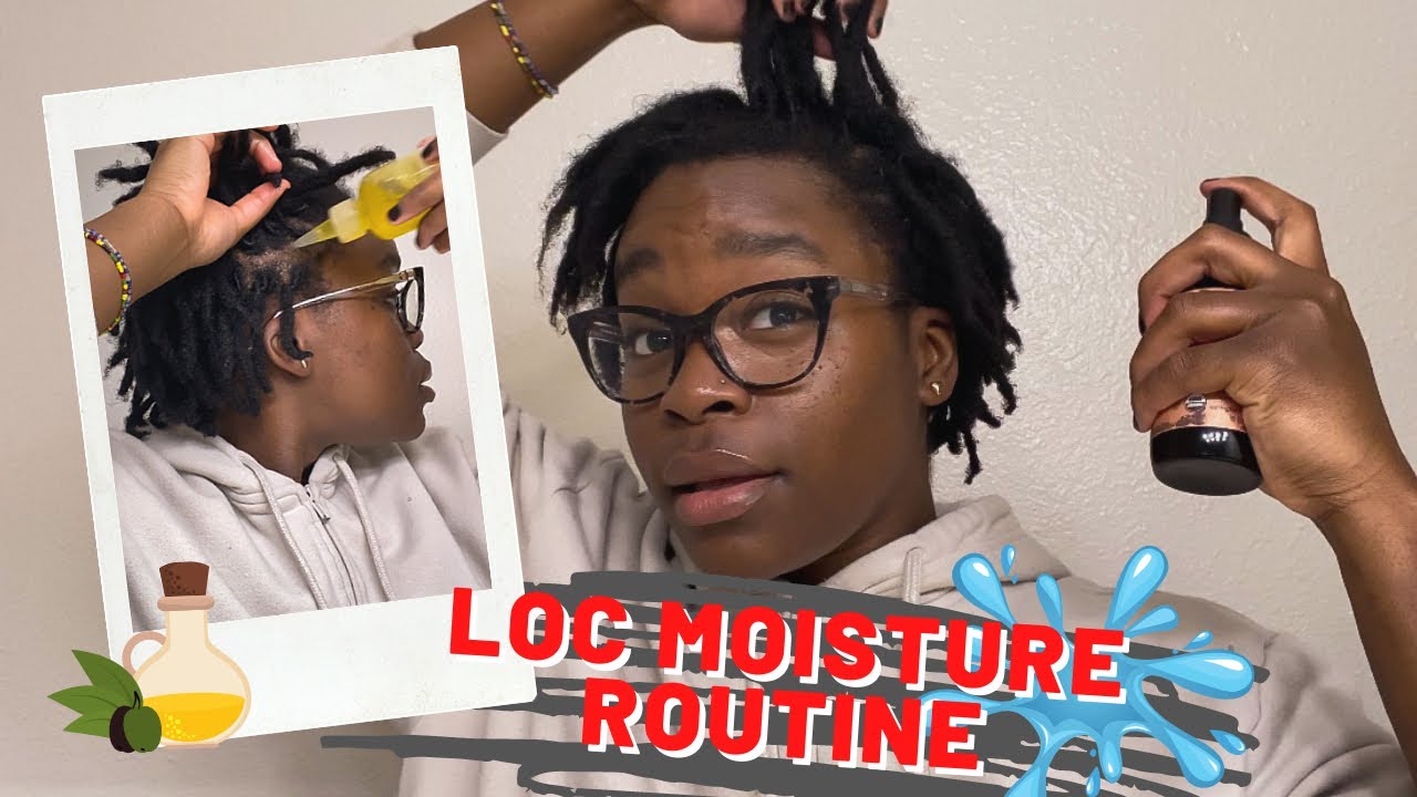 How to Moisturize Locs | My Locs Moisture Routine - YouTube