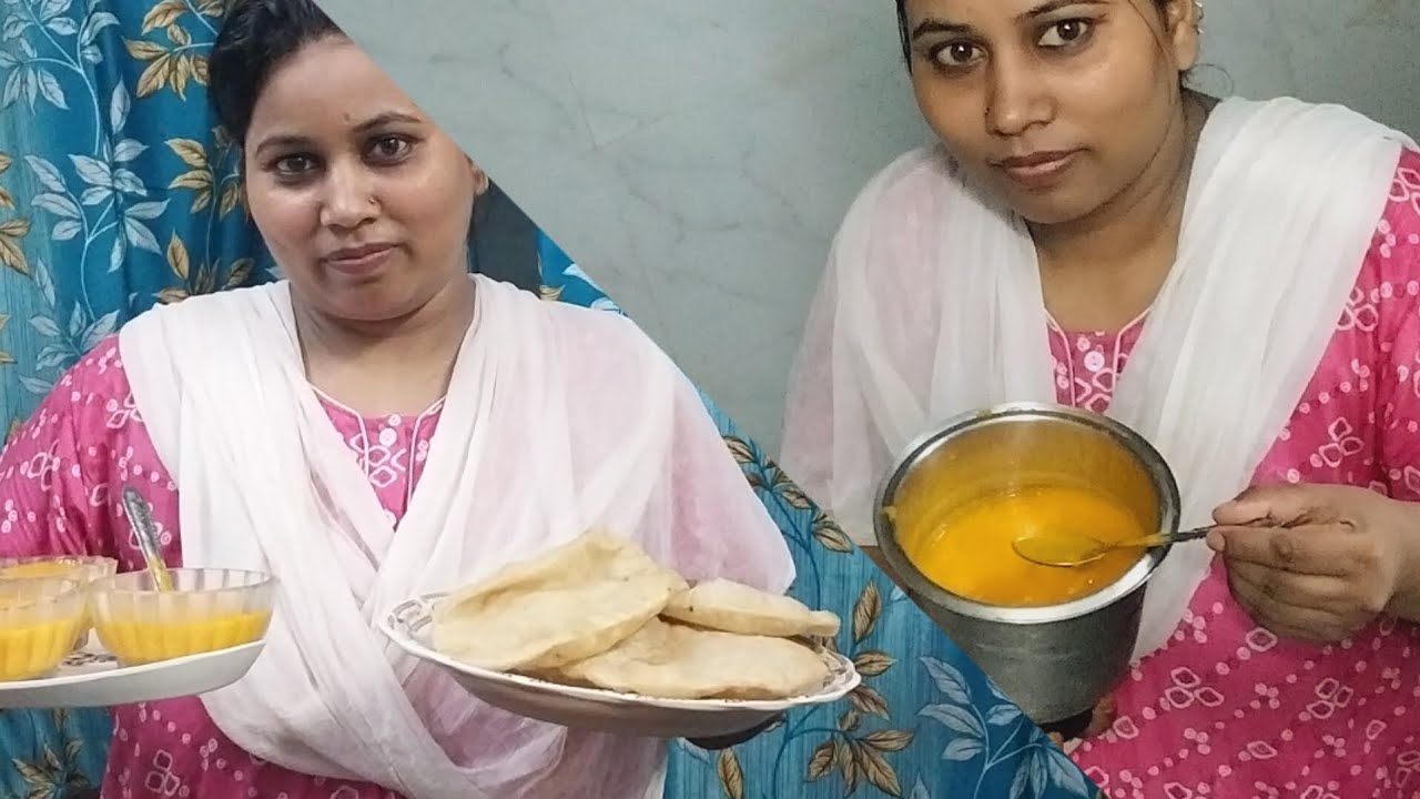 Aaj ka nasta aam rash puri #zafar guriya vlogs 💖 - YouTube