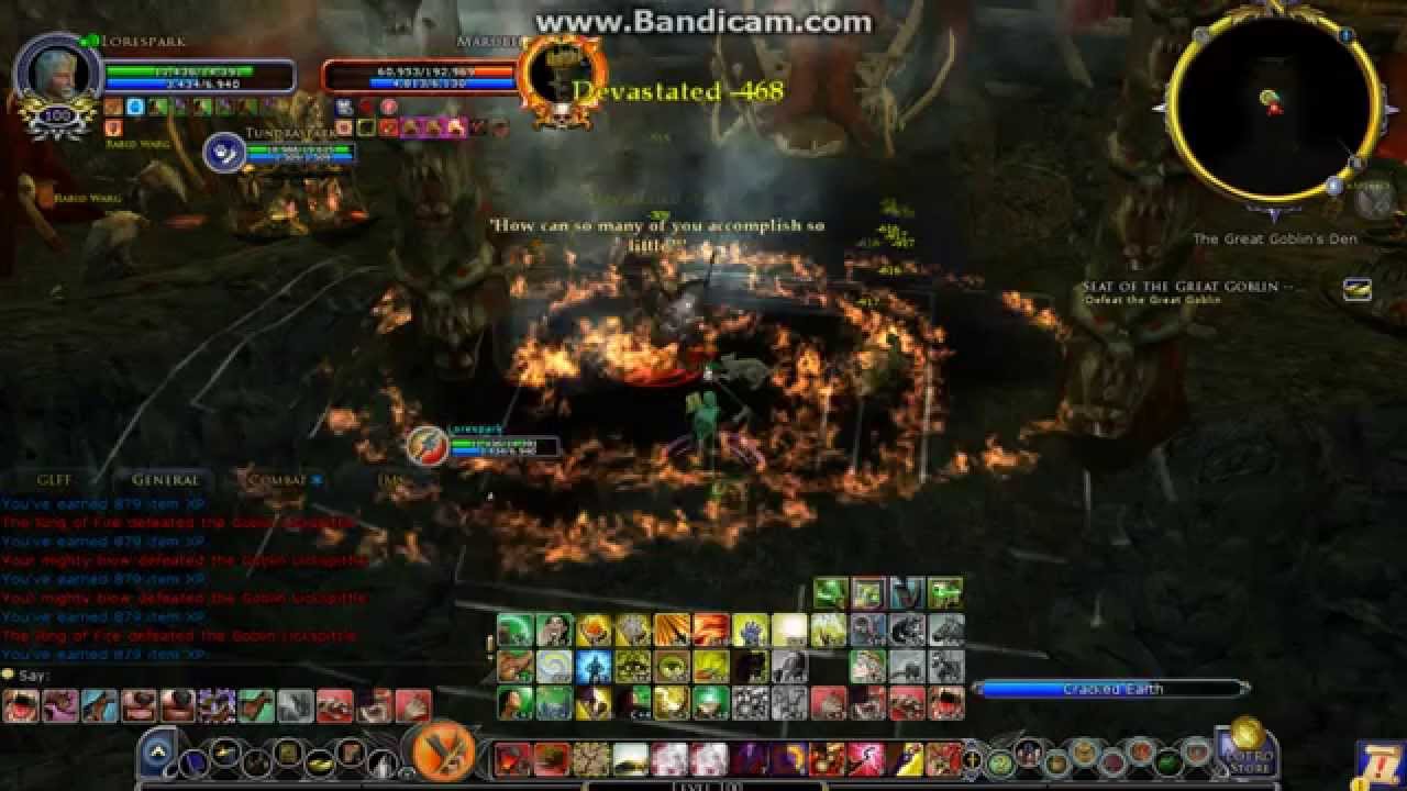 LOTRO Great Goblin level 100 Loremaster solo - 3 man T1 - YouTube