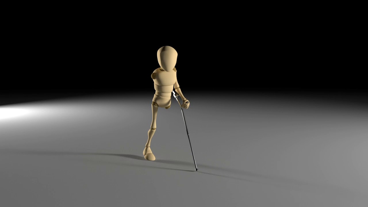 Crutch Walk Cycle - YouTube