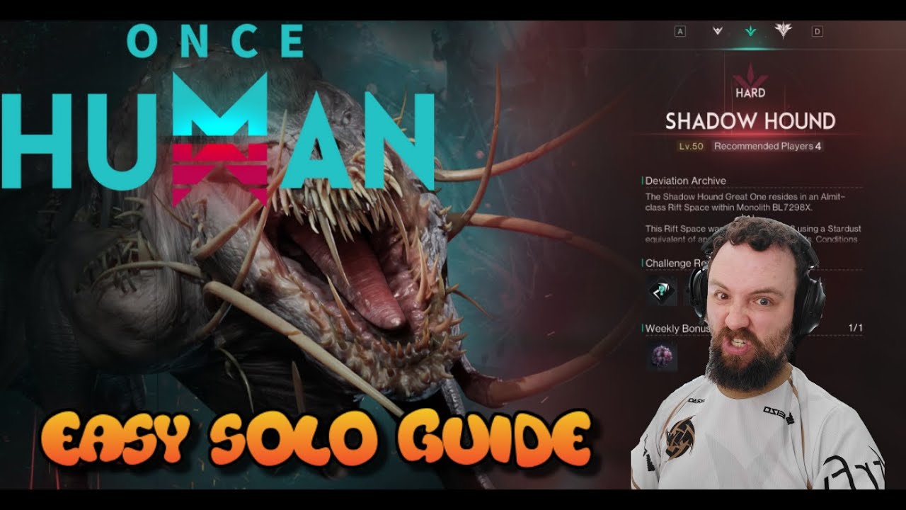 New Shadow Hound BOSS on HARD MODE - SOLO! - Once Human Guide - YouTube