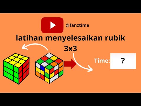 latihan rubik 3x3 untuk ikut kompetisi rubik @FanzTimepart 1 - YouTube
