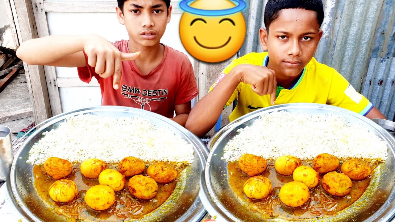 EATING FOOD CHALLENGE EGG AND RICE EATING COMPETITION 😍 - YouTube