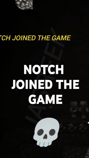 MINECRAFT NOTCH JOINED THE GAME ☠️ #minecraft notch be like - YouTube