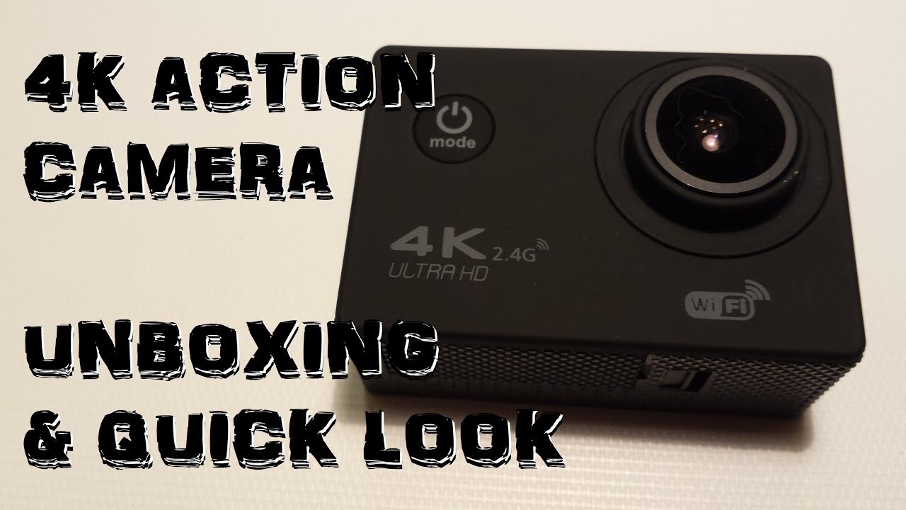 4K Action Camera (GoPro Knockoff) Unboxing & Quick Look - YouTube