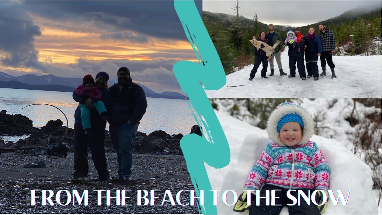 Going From the Beach to the Snow in Alaska | Walking on the Beach ...