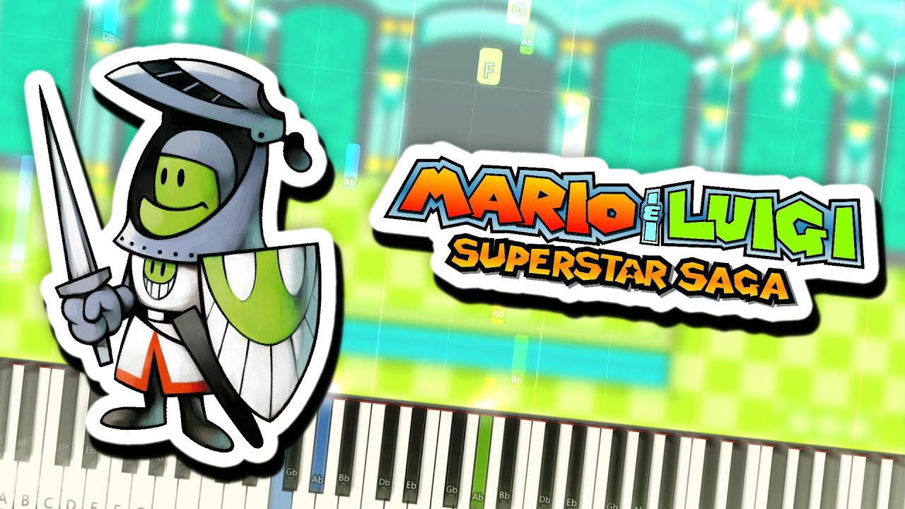 Mario & Luigi Superstar Saga - Beanbean Castle Theme Piano Tutorial ...
