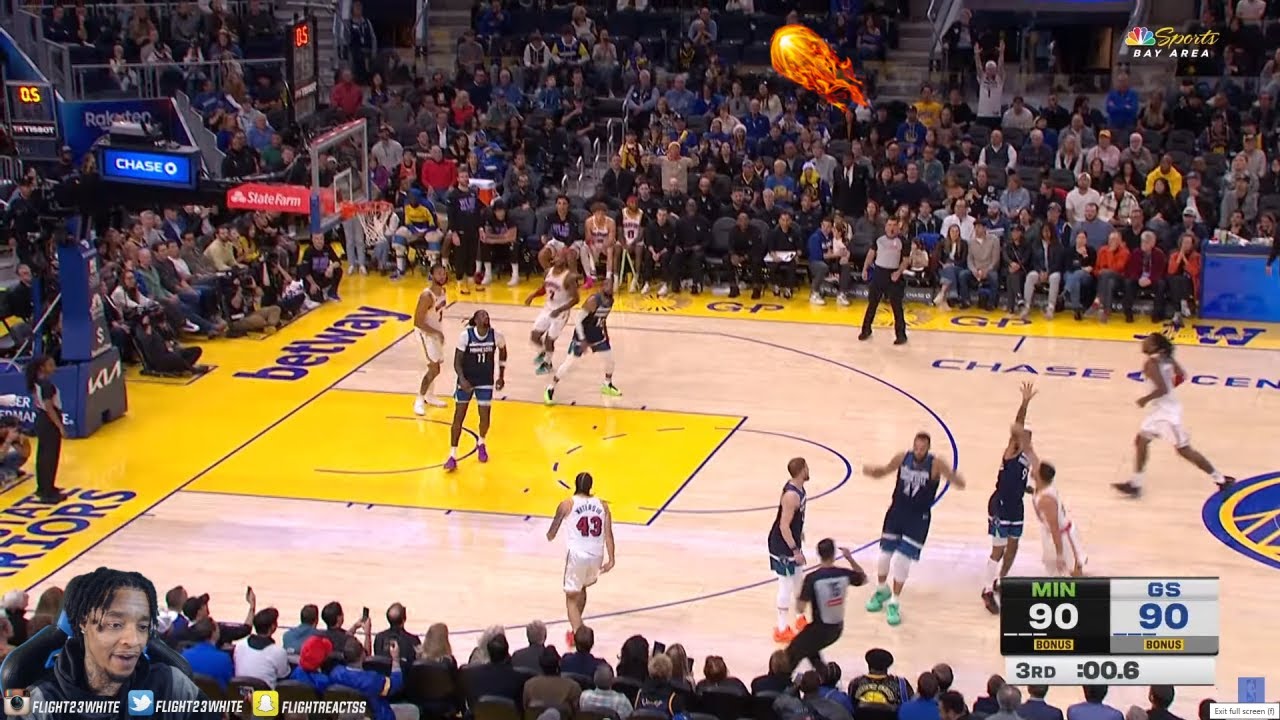 FlightReacts To TIMBERWOLVES at WARRIORS | FULL GAME HIGHLIGHTS ...
