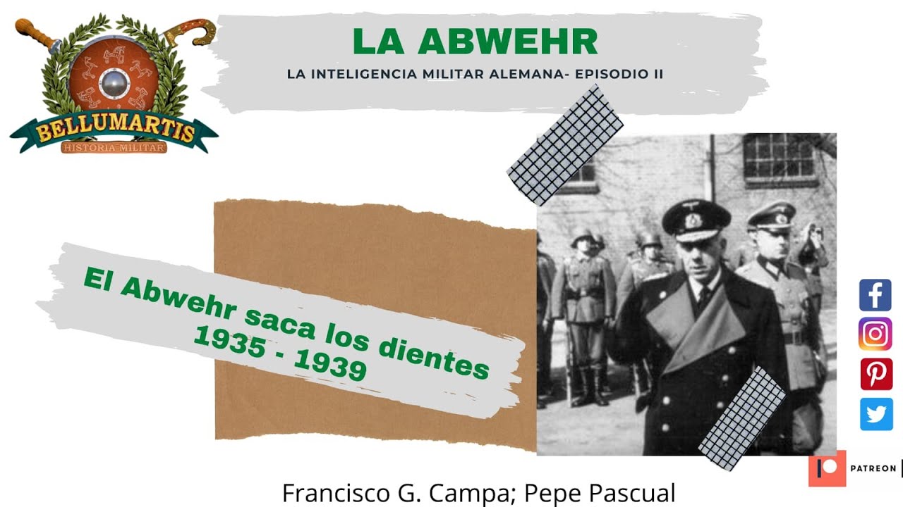 LA ABWEHR, LA INTELIGENCIA MILITAR ALEMANA #cap.II . El Abwehr saca los ...