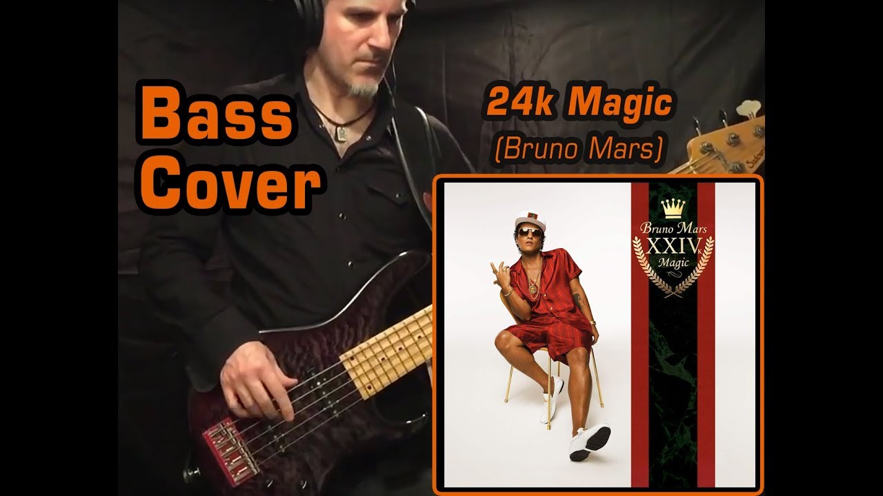 Bruno Mars - 24k Magic - (BASS COVER IMITATING SYNTH BASS) - YouTube