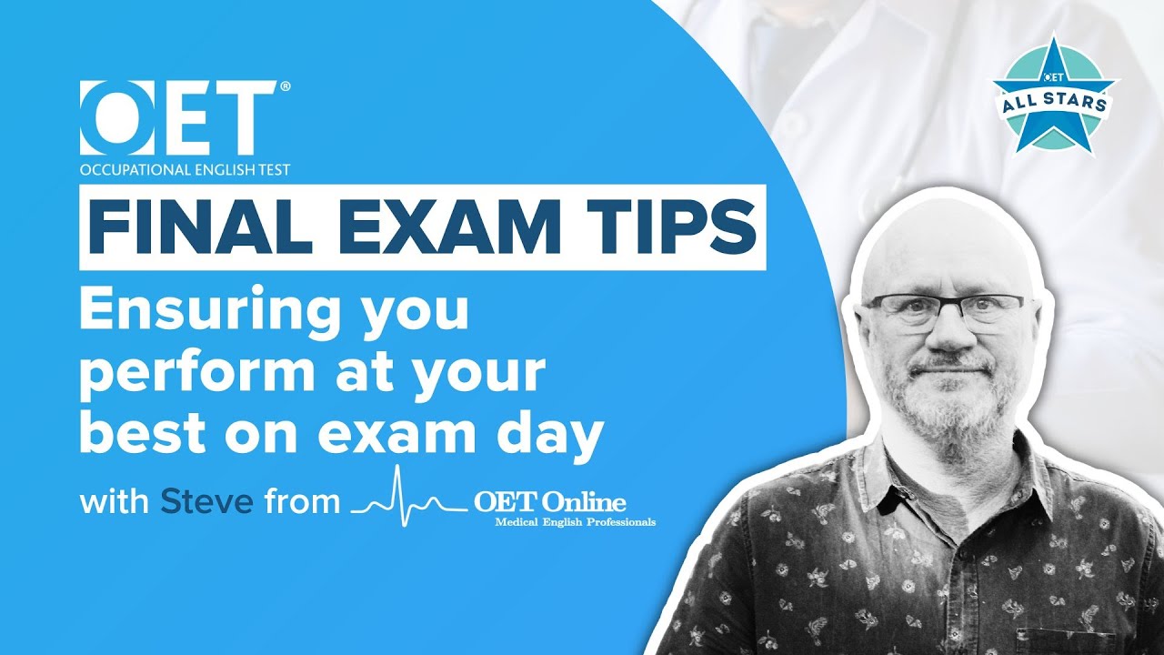 Prep Hour with Steve | OET Preparation: Final Exam Tips - YouTube