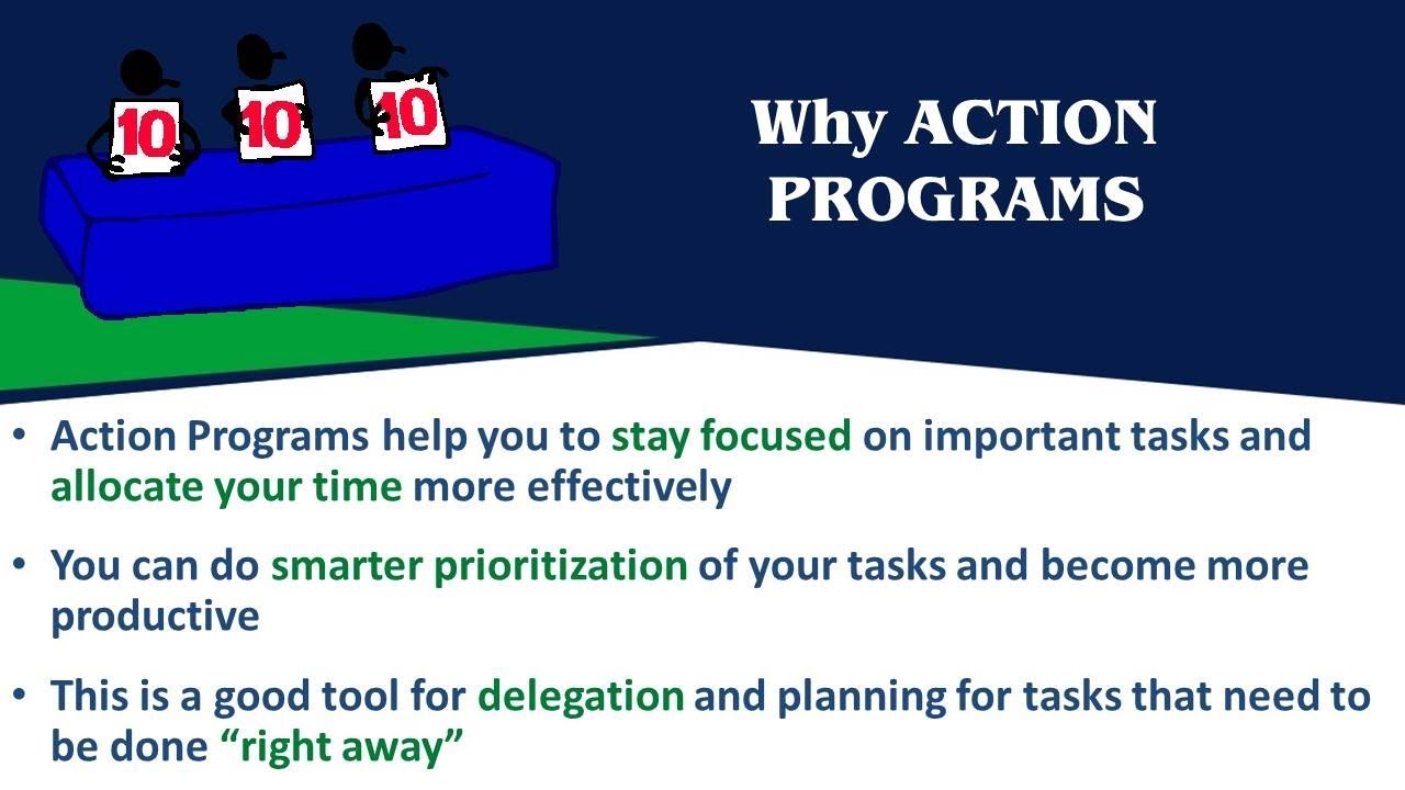 Time Management: Action Programs - YouTube
