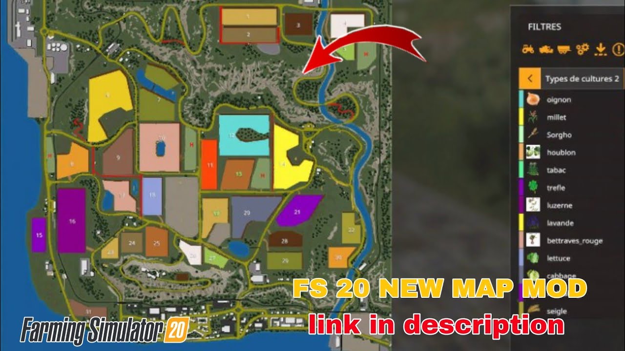 Fs 20 new map mod | farming simulator 20 new map mod - YouTube