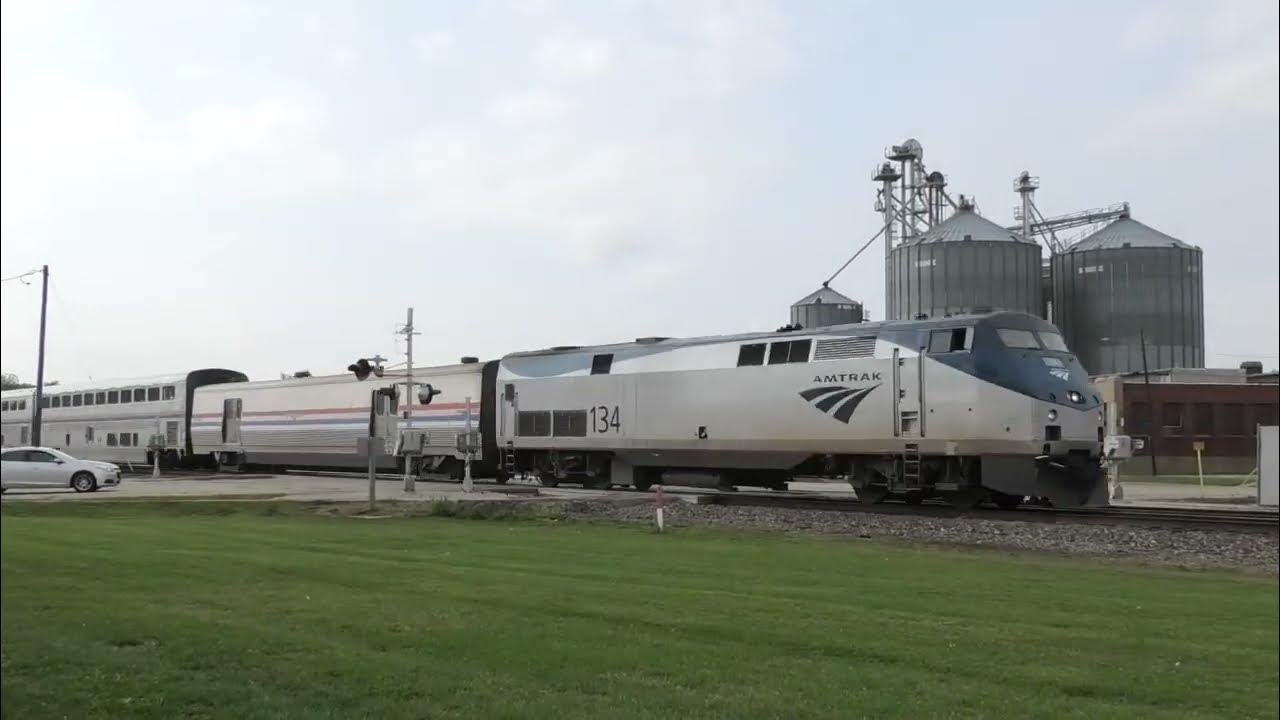 One Unit Zephyr: Amtrak 134 East in Wyanet, IL 9/22/23 - YouTube