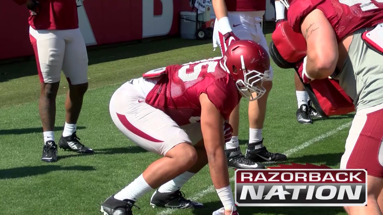 Arkansas Razorbacks Sights and Sounds of Spring Practice #3 - YouTube