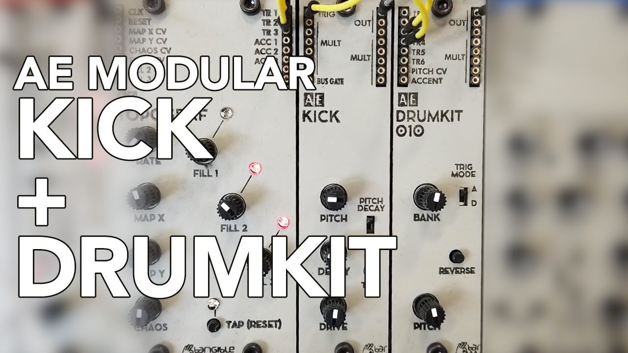 AE Modular - Kick, Drumkit 010 & Topograf (MI Grids) Sound Demo ...