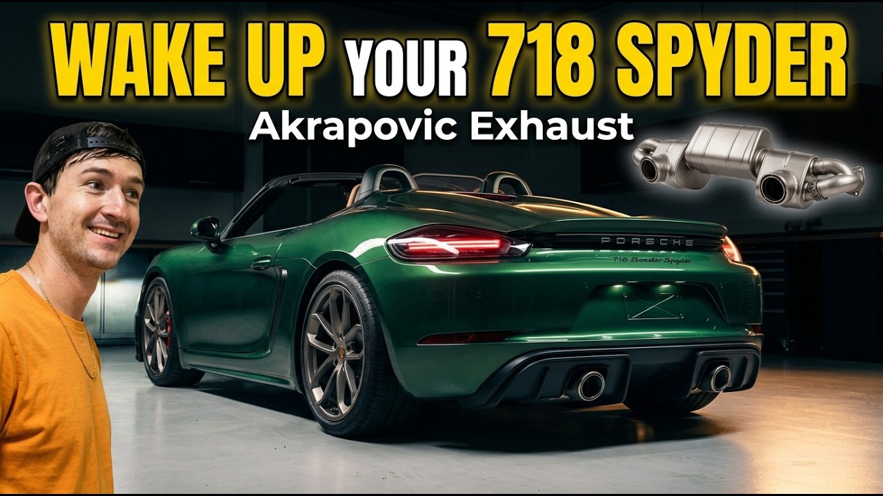Akrapovic Exhaust on 718 Boxster Spyder – Install & Before/After Sound ...