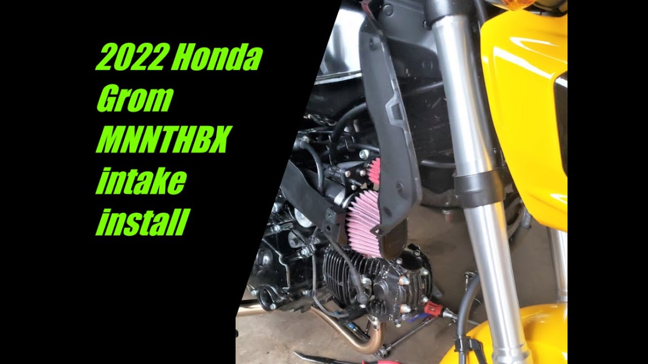 2022 Honda Grom MNNTHBX intake install (instructional video) - YouTube
