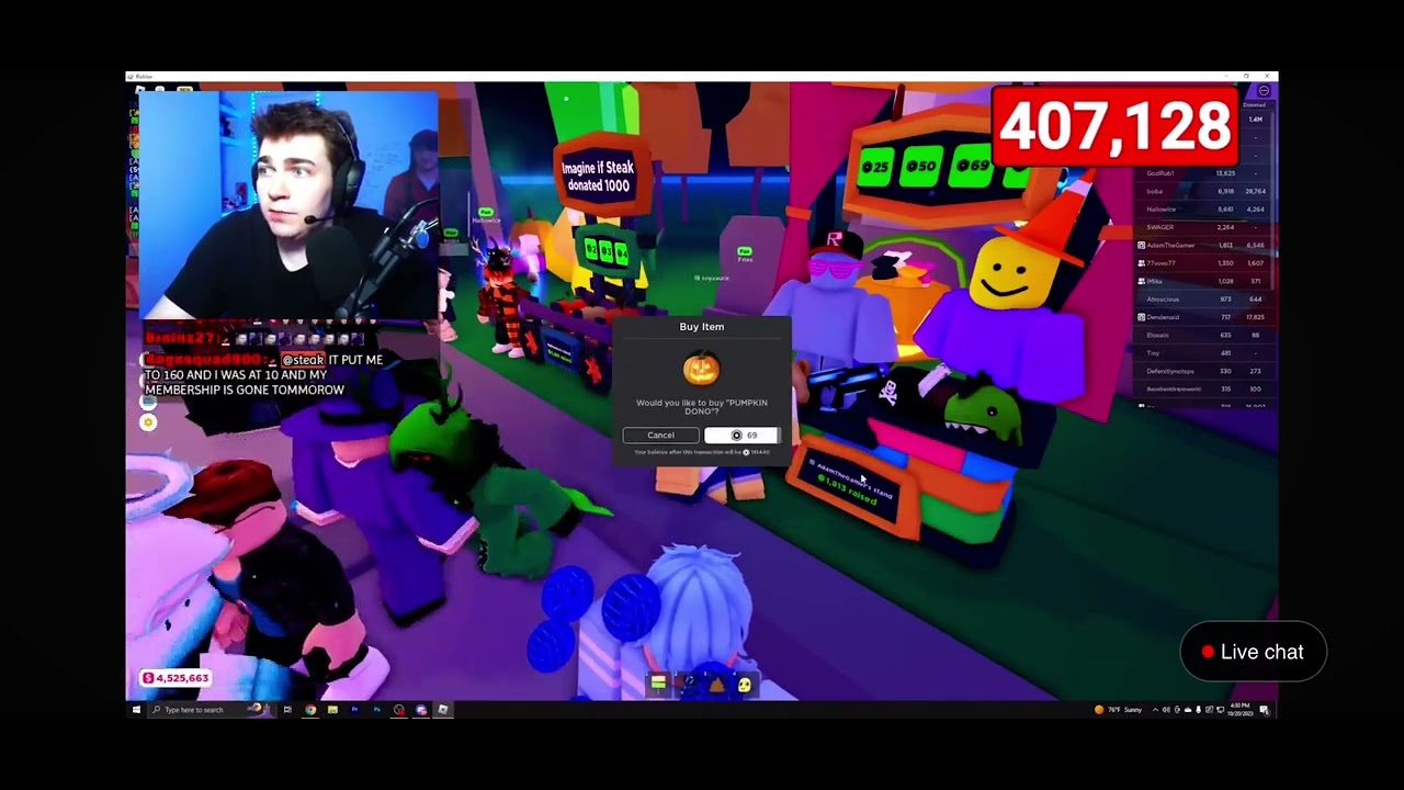 @steak69 Gave me 69 Robux in PLS DONATE! - YouTube