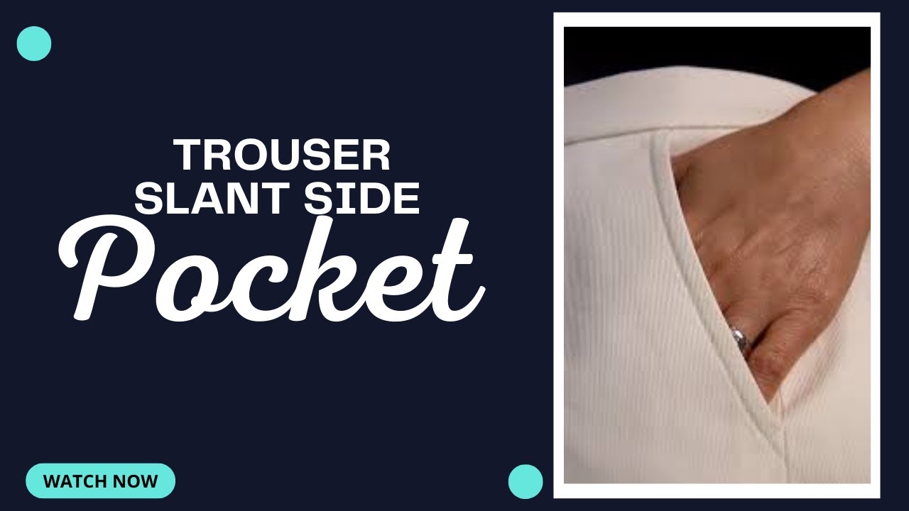 HOW TO MAKE A MALE TROUSER POCKET || Slant Side Pocket - YouTube