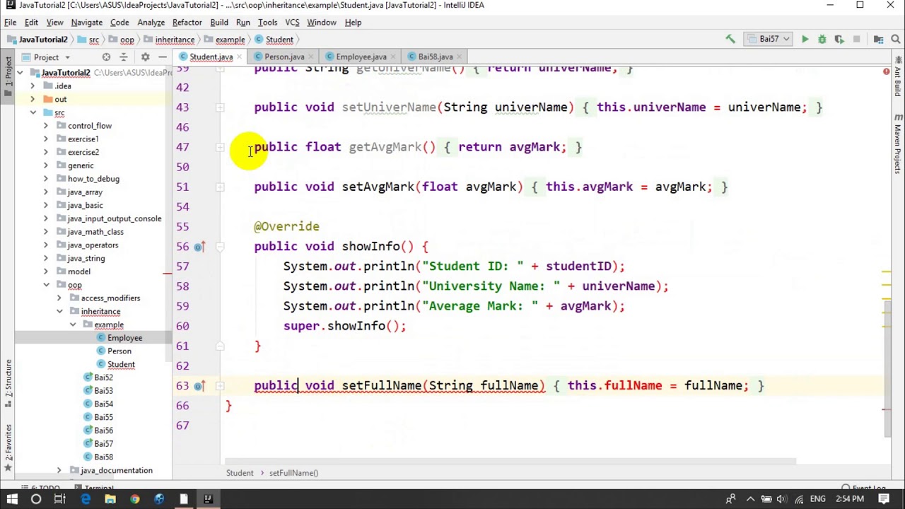 Java 58 Cấm kế thừa và override trong Java - YouTube