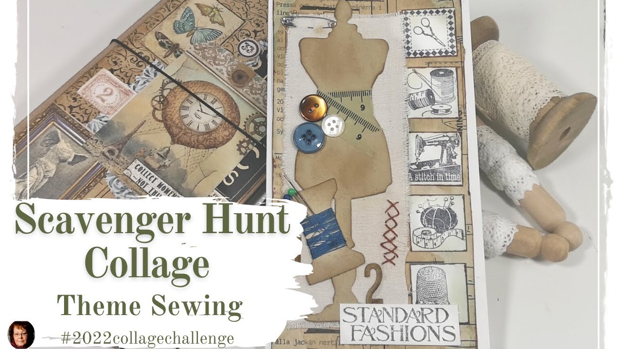 Scavenger Hunt Collage challenge in the theme Sewing 🧵🪡🧷 ️ ...