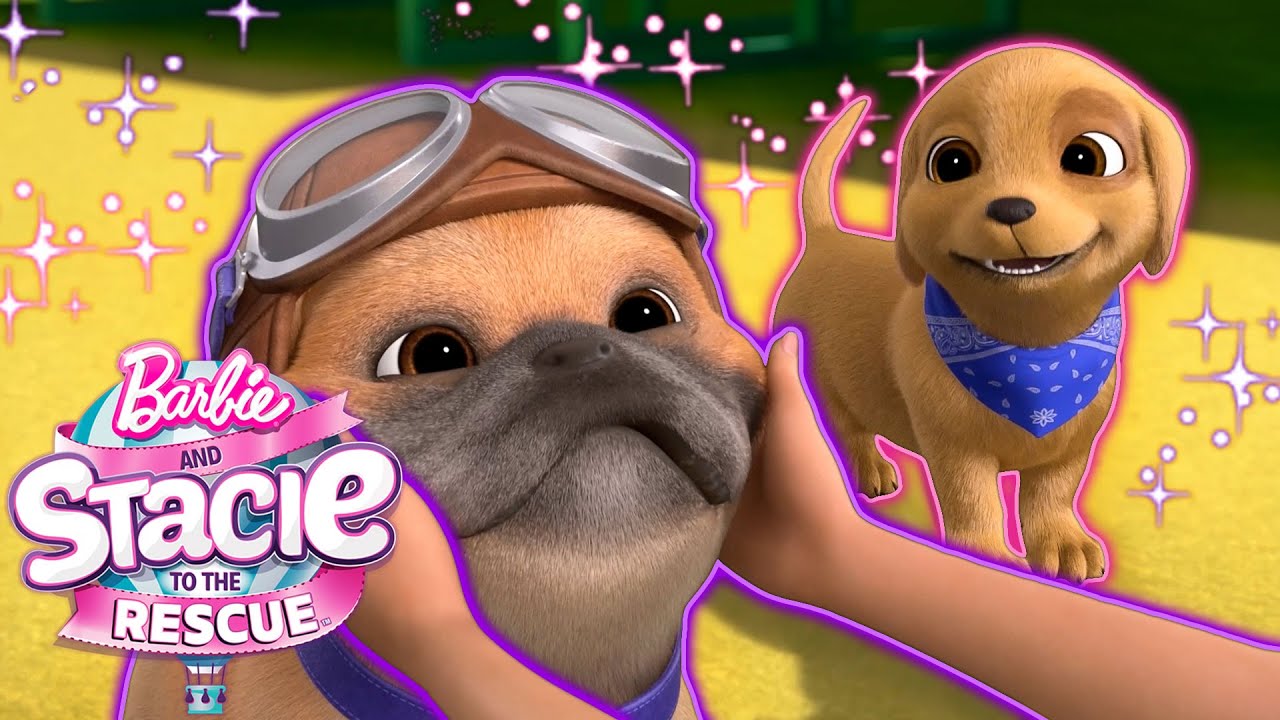 PUPPY BFFs! Rookie meets Zeus! | Netflix Movie Clip | Barbie And Stacie ...