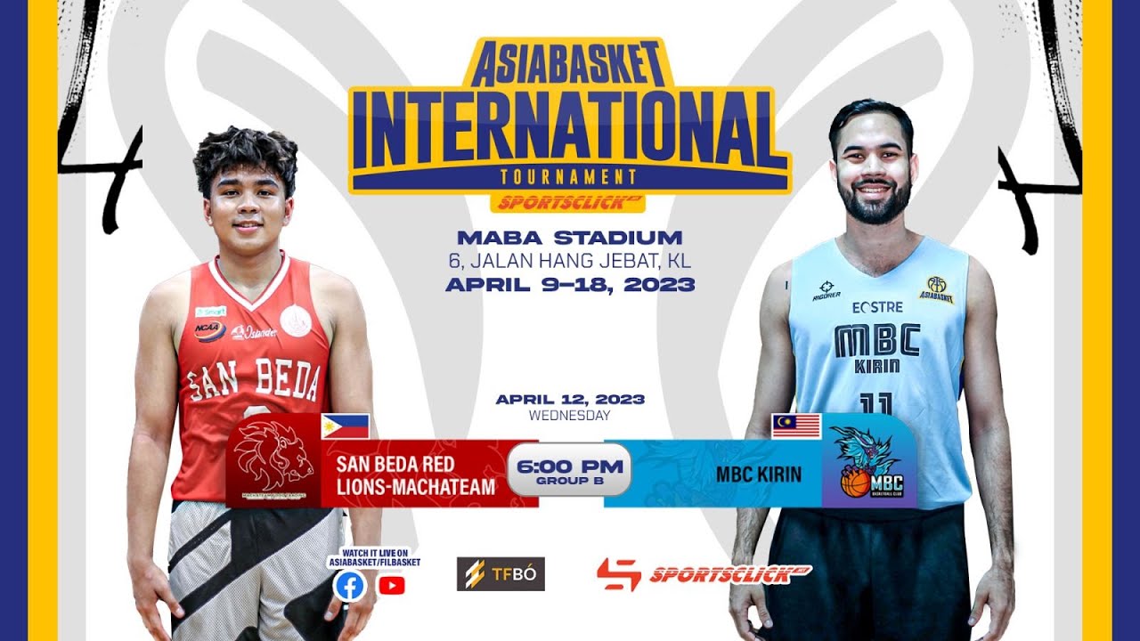 San Beda Red Lions - Machateam vs MBC Kirin Highlights | April 12, 2023 - YouTube