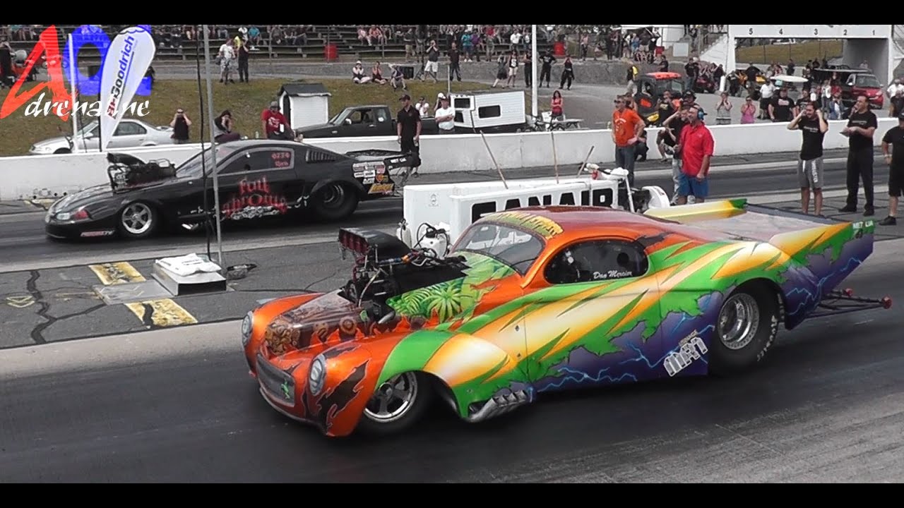 Full Throttle VS Dan Mercier PRO MOD Grand National Show SANAIR DRAG ...
