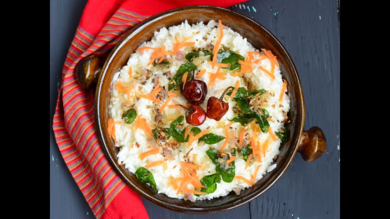 Andhra Special Curd Rice Recipe | Best South Indian Recipes | Kitchen ...