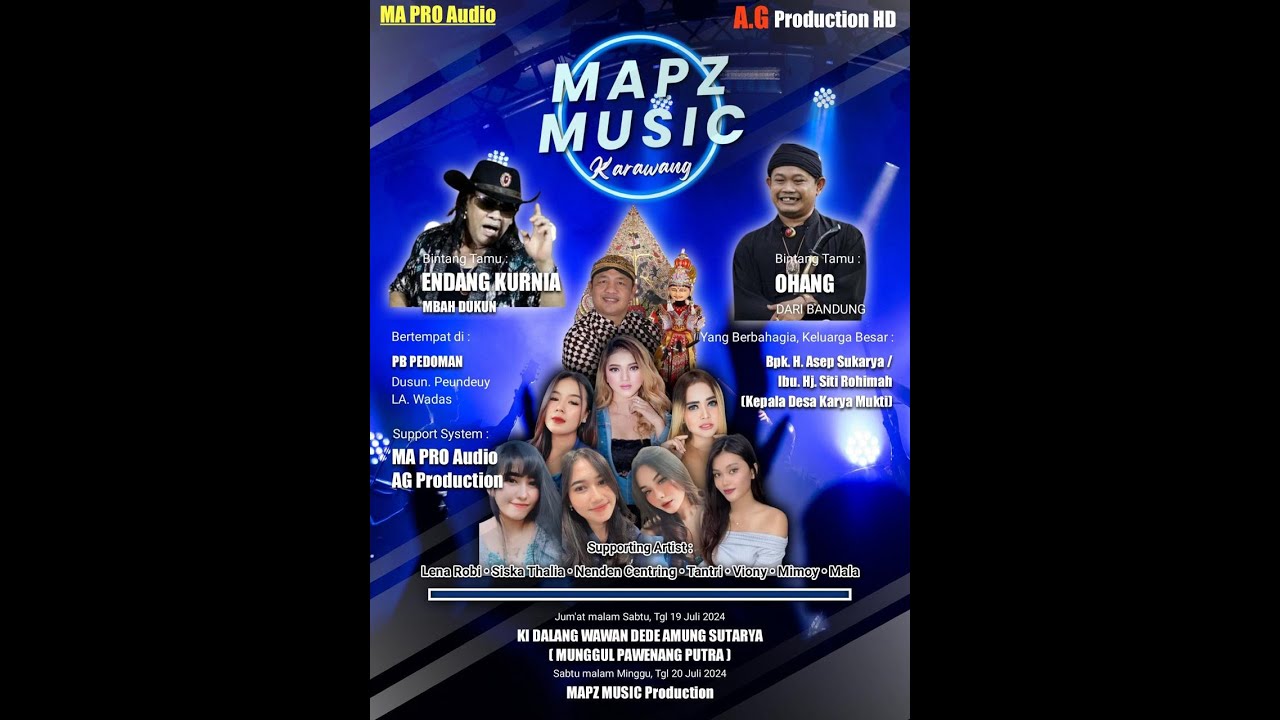 LIVE MUSIC DANGDUT '' MAP'Z MUSIC KARAWANG '' | DSN. PENDEUY ...