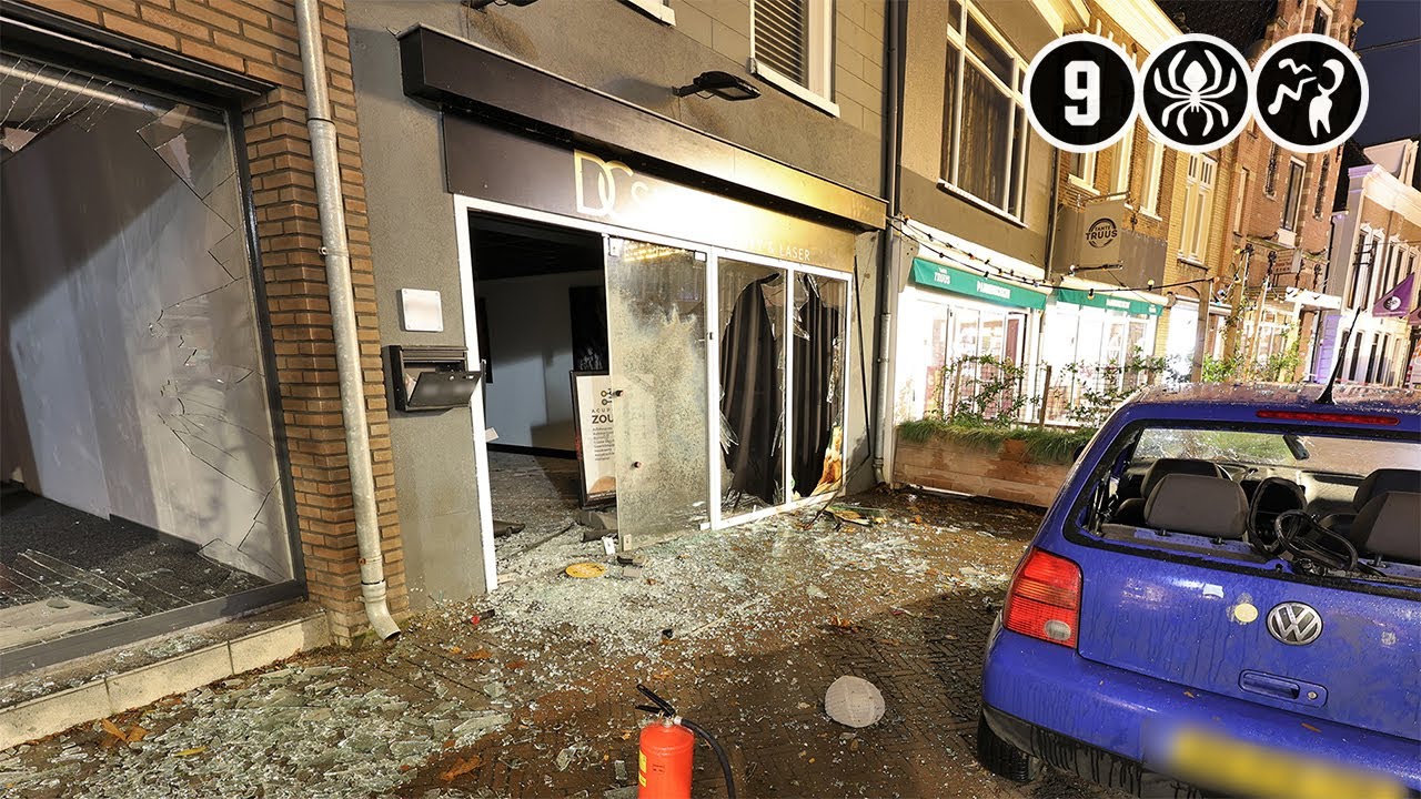 Aanslag met explosief op beautysalon | Woerden - YouTube