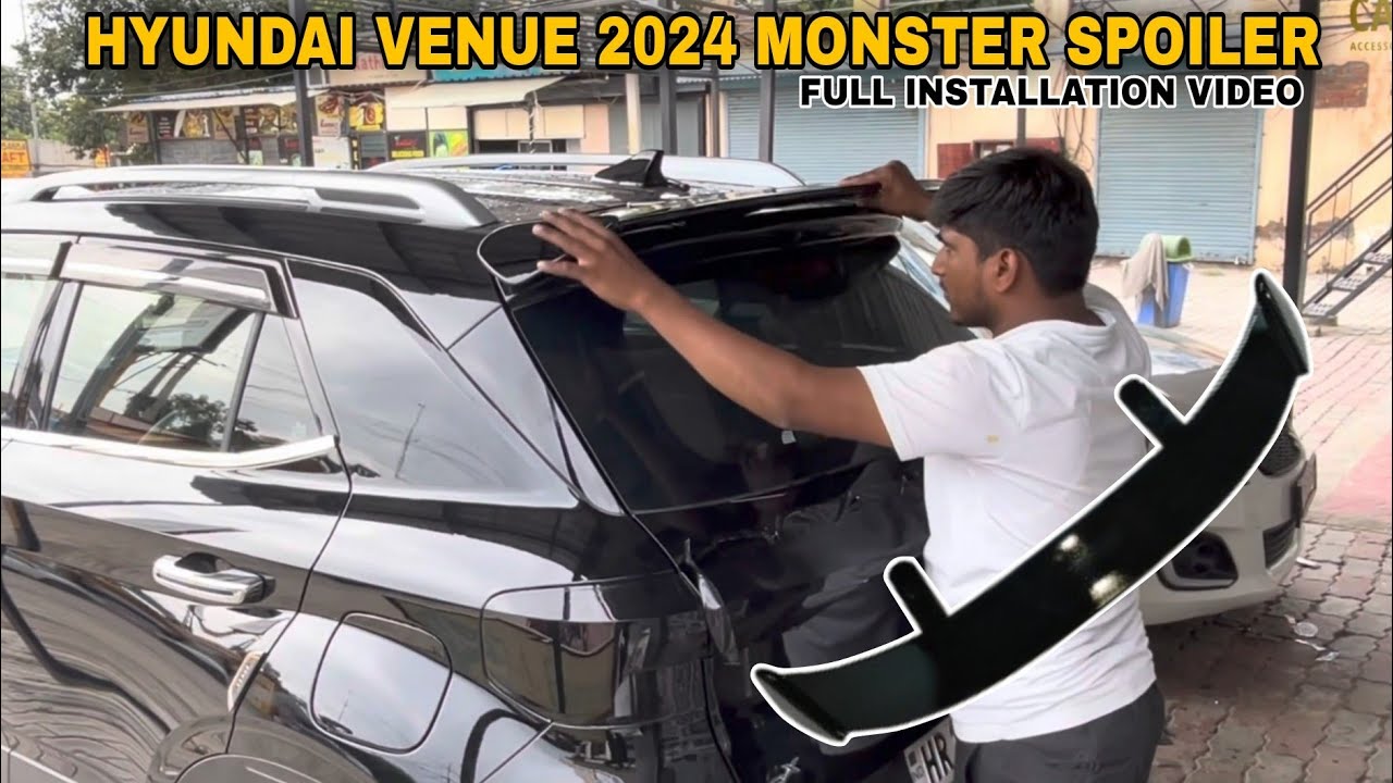Venue 2024 Abs Monster Spoiler ‼️Easy Installation ‼️ - YouTube