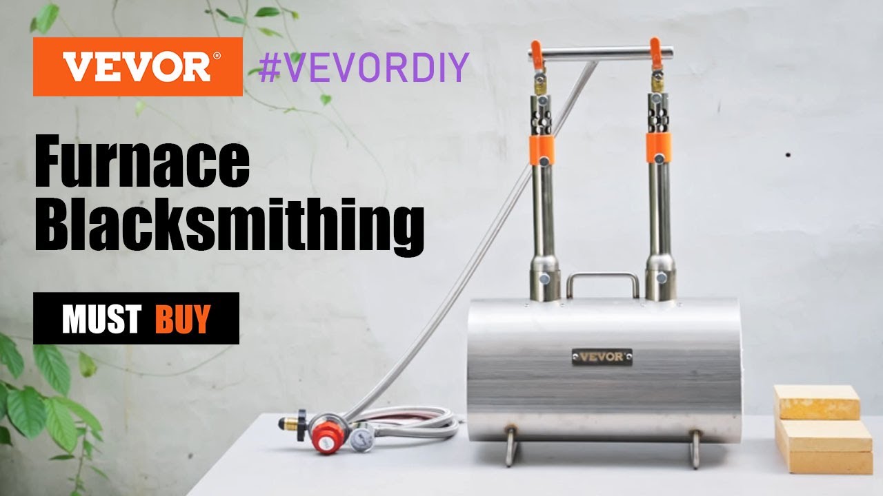 VEVOR Mini Furnace Blacksmithing, Stainless Steel Gas Forging Tools and ...