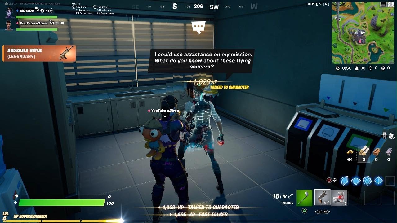 Fortnite super rare golden scar from NPC - YouTube