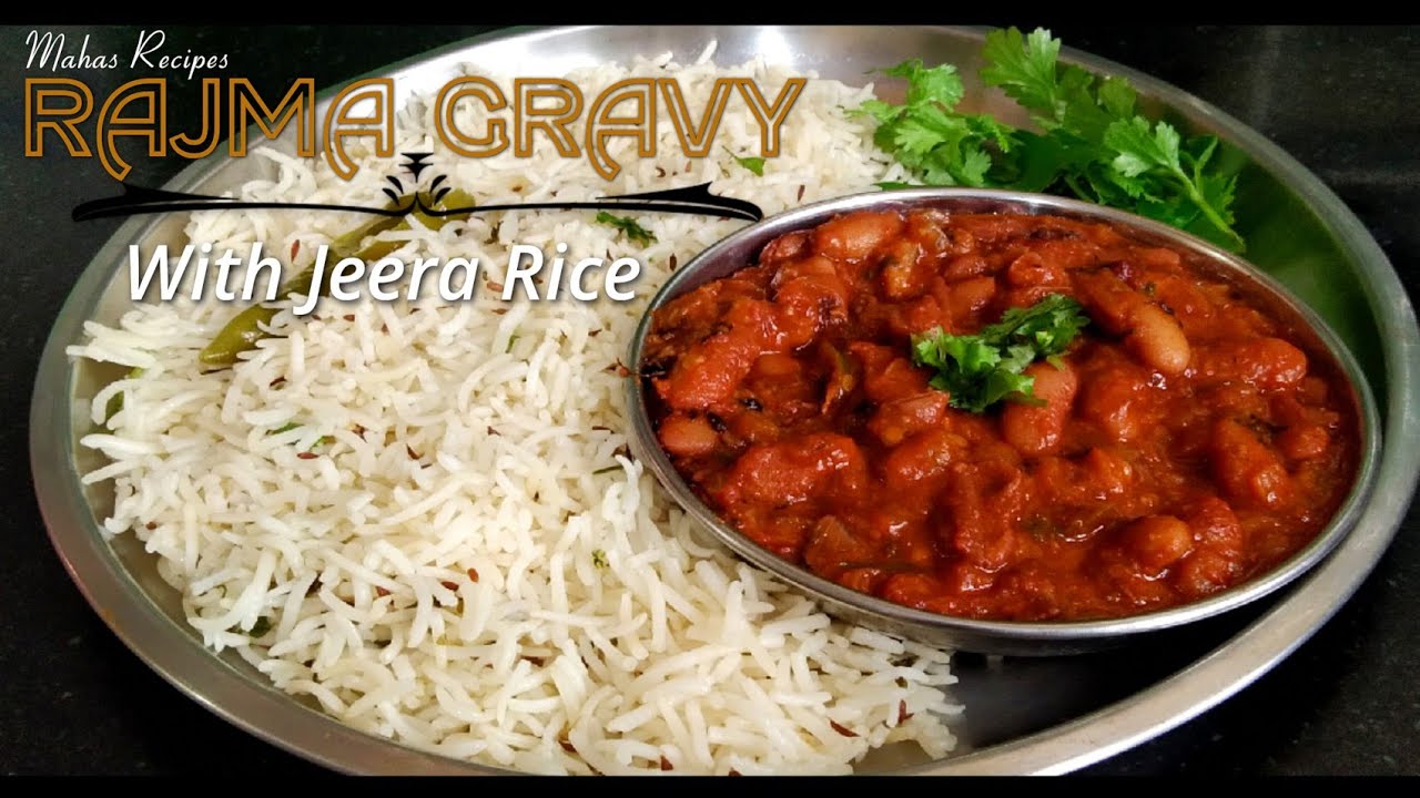 Rajma Gravy With Jeera Rice//Perfect Meal Combo//Punjabi Rajma Curry ...