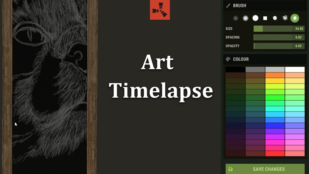 Rust Art Timelapse - Long Tabby Cat - YouTube