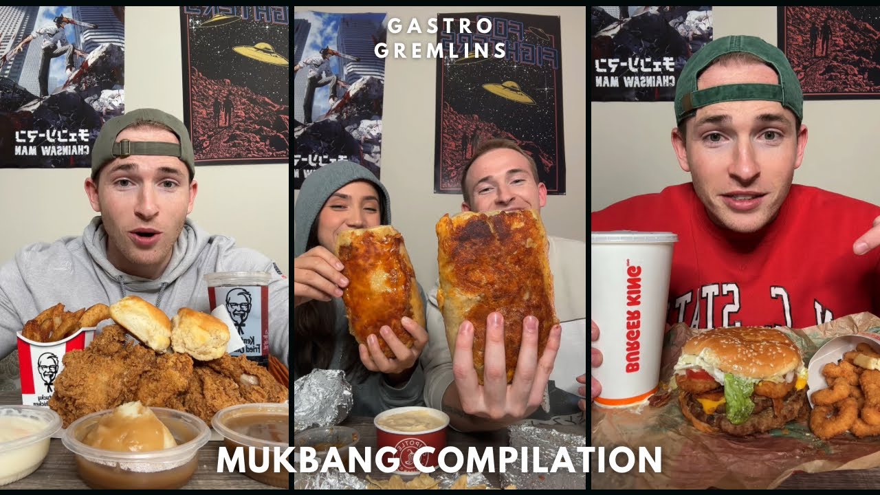 BEST MUKBANGS OF 2025 | GASTRO GREMLINS: Chipotle, Wingstop, KFC, and ...